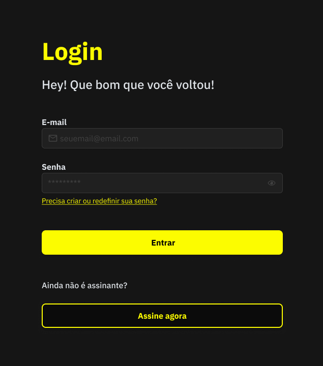 Conquer Plus | Área do aluno
